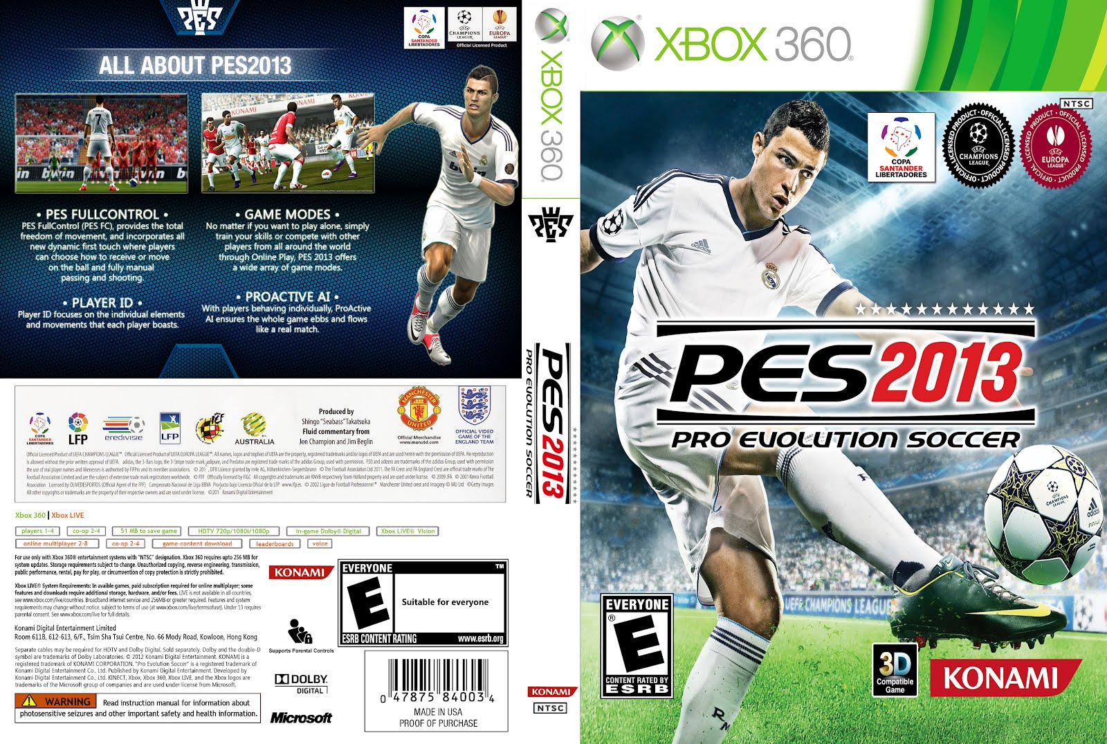 Capas e Covers: PES - Pro Evolution Soccer 2013