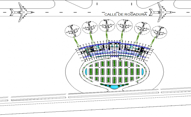 Conception d'aéroport dwg: Airport Layout design DWG
