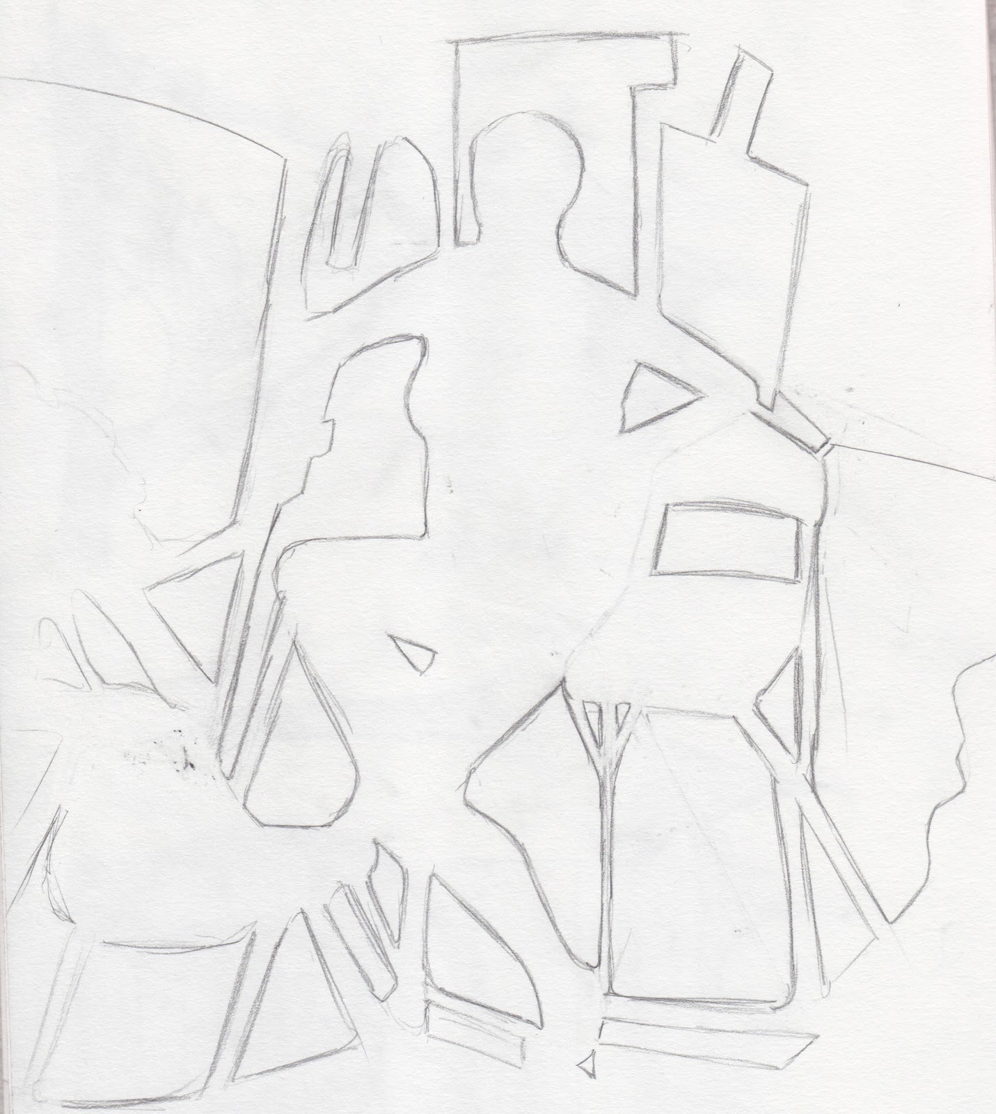 Lloyd Prior CreativeWorks : Life Drawings - Negative Space