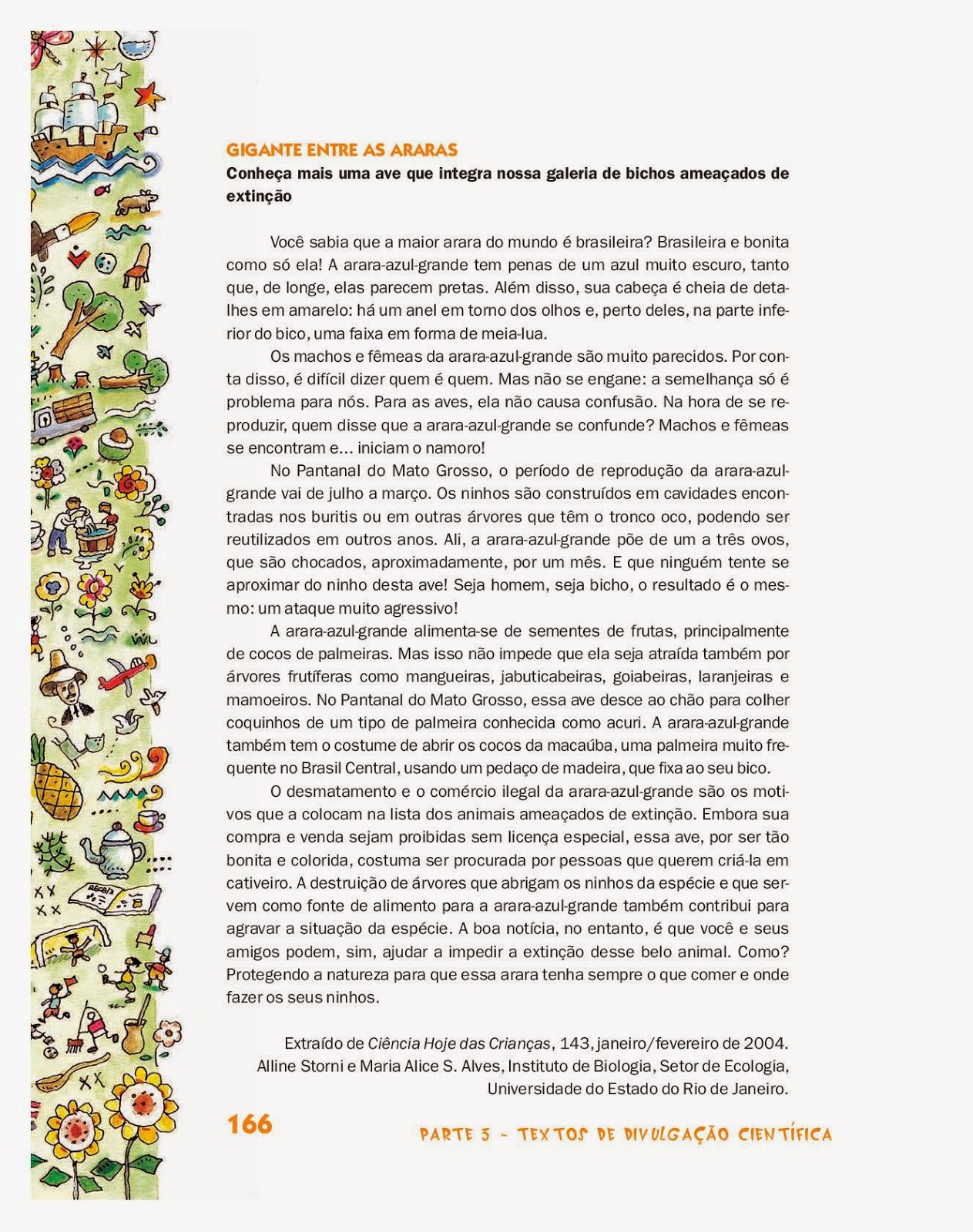 EDUCAÇÃO E ARTES: TEXTOS PARA LER E ESCREVER