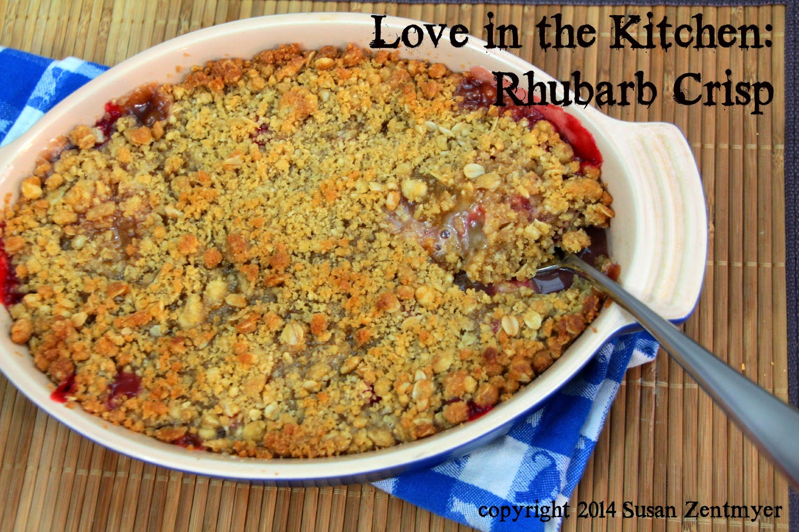 Love from the Kitchen: Mom's Rhubarb Crisp on Day 3 of # ...