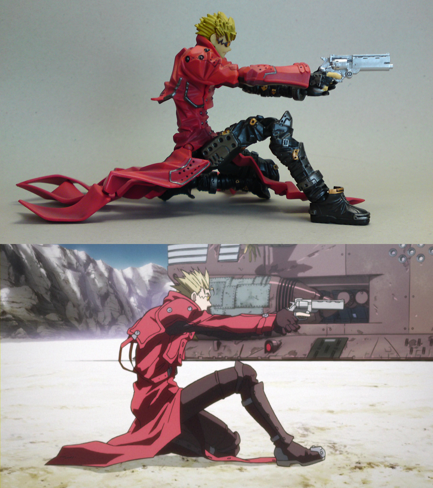 rice bubble: Trigun: Revoltech No.091 & No.092 Vash/Wolfwood