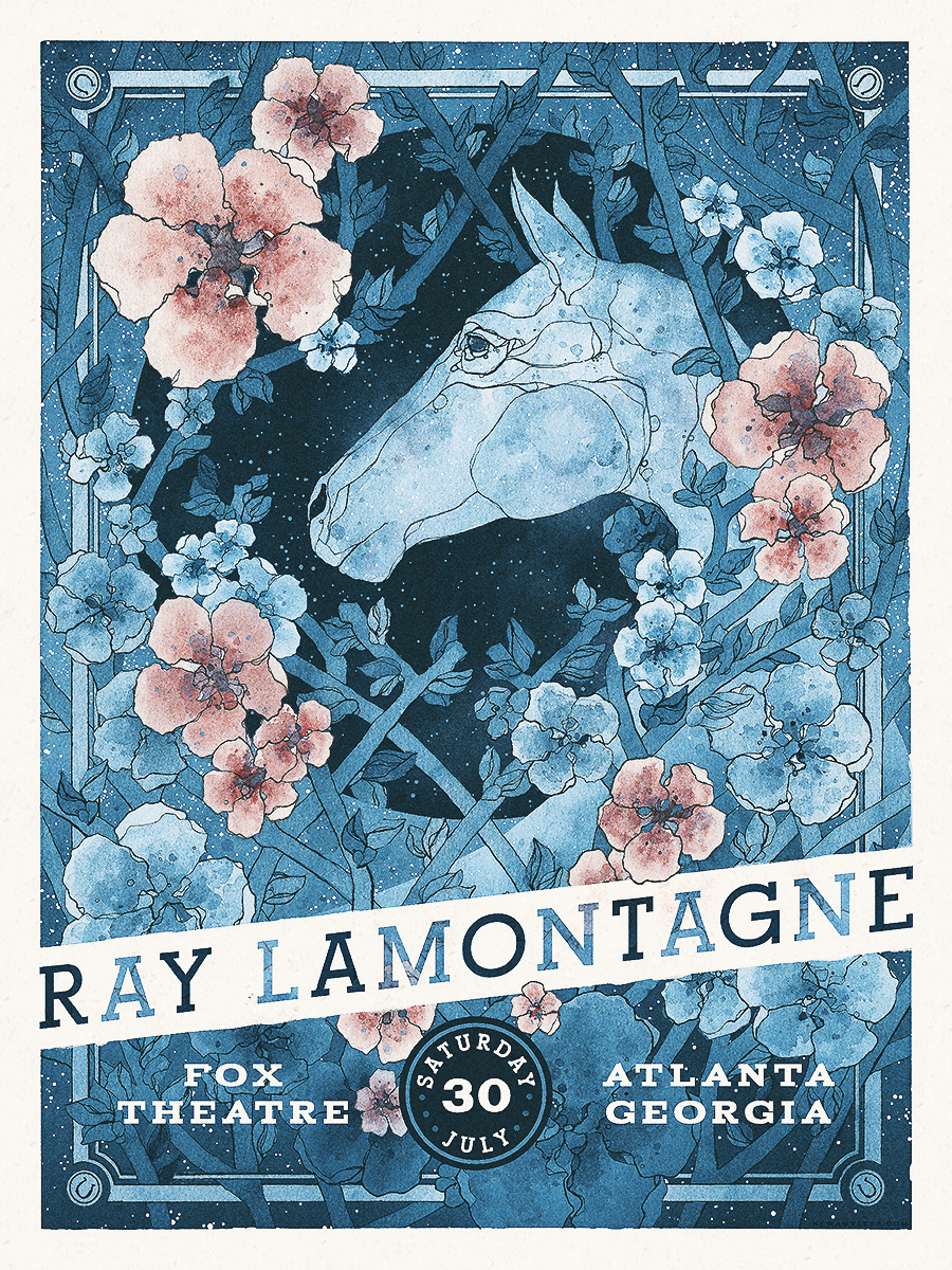 INSIDE THE ROCK POSTER FRAME BLOG: Aaron James Powers Ray LaMontagne ...