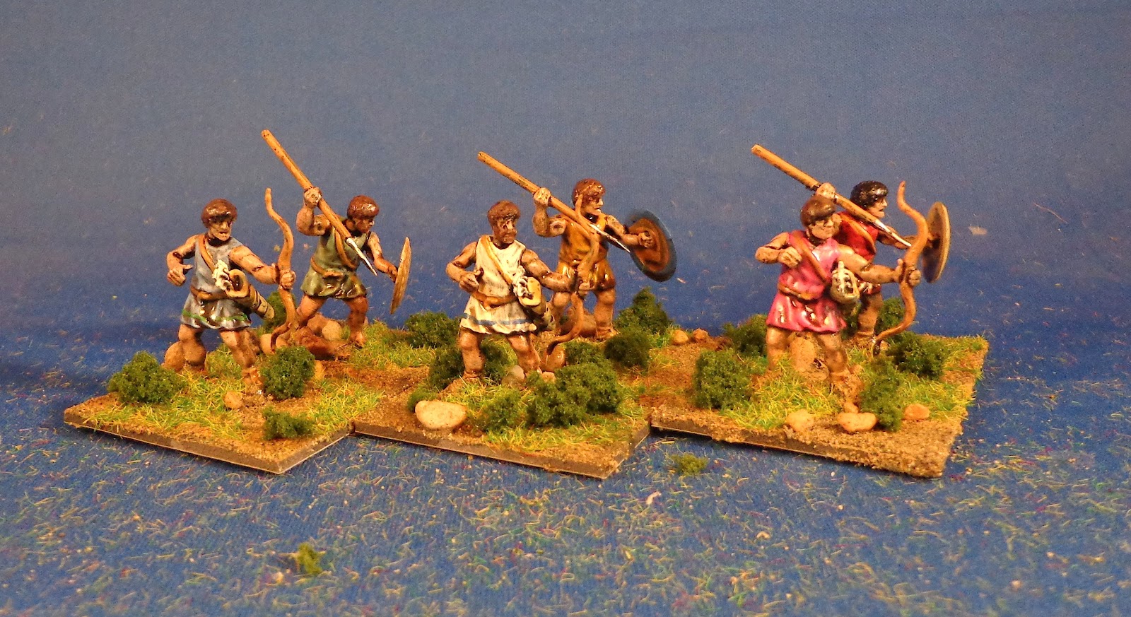 Bob's Miniature Wargaming Blog: 28mm ancient missile troops