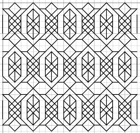 Imaginesque: Blackwork Embroidery: Fill Pattern