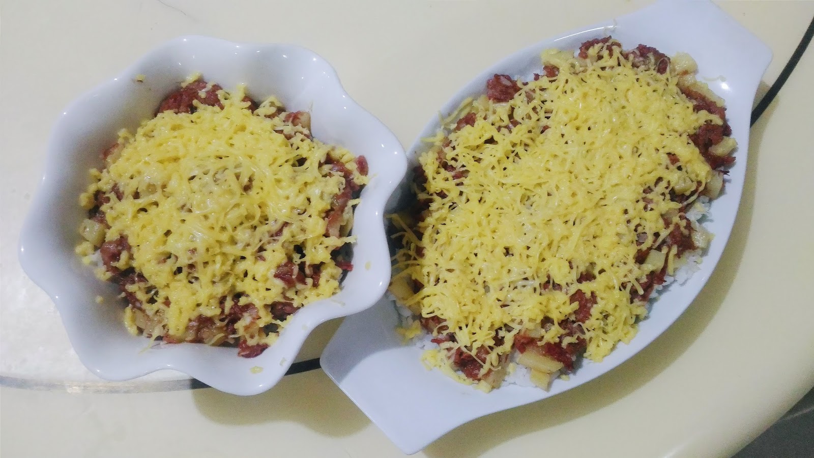 Lucky Citrine: Cooking 108: Cheesy Corned Beef Rice