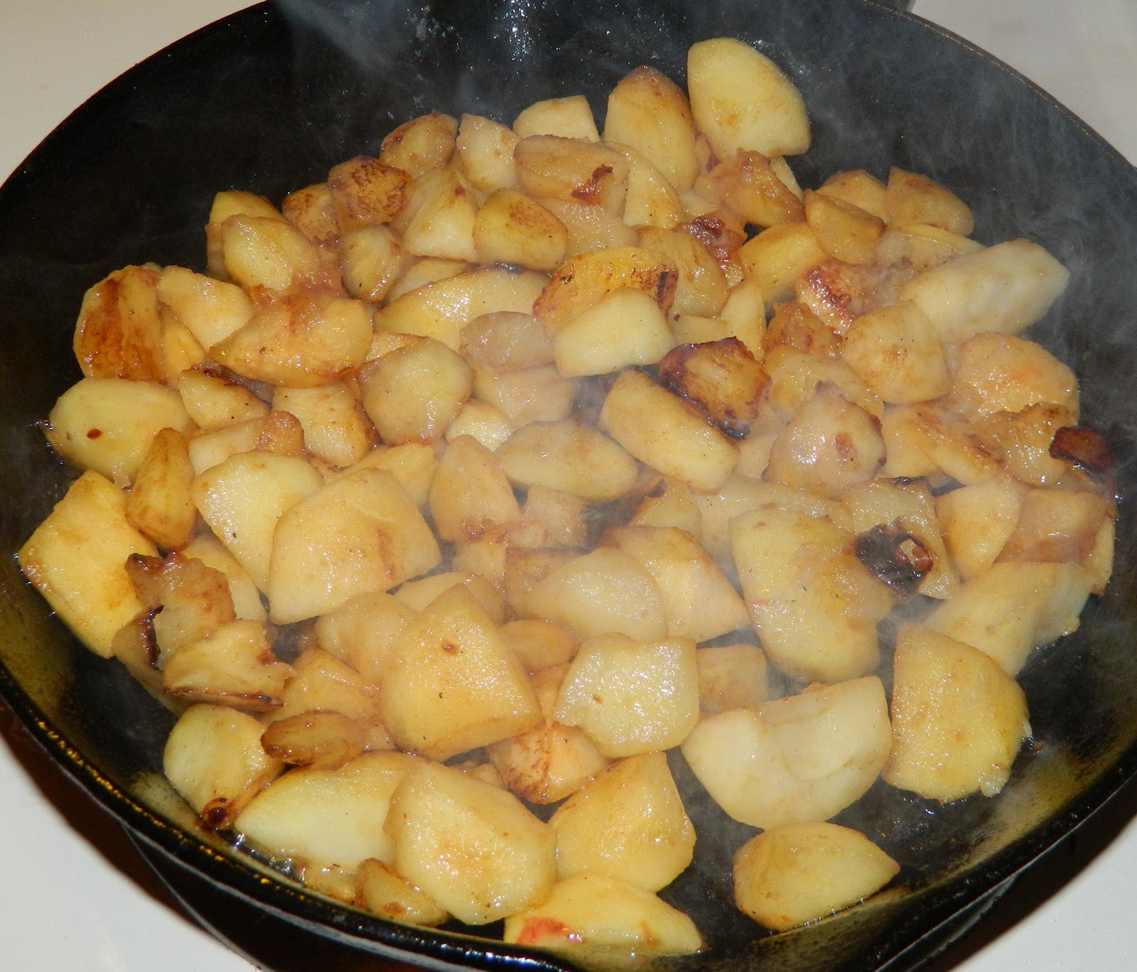 Lise's Log Cabin Life: Skillet Apple Pie