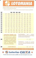 A Lotomania é um tipo de loteria criada pela Caixa Econômica Federal ...