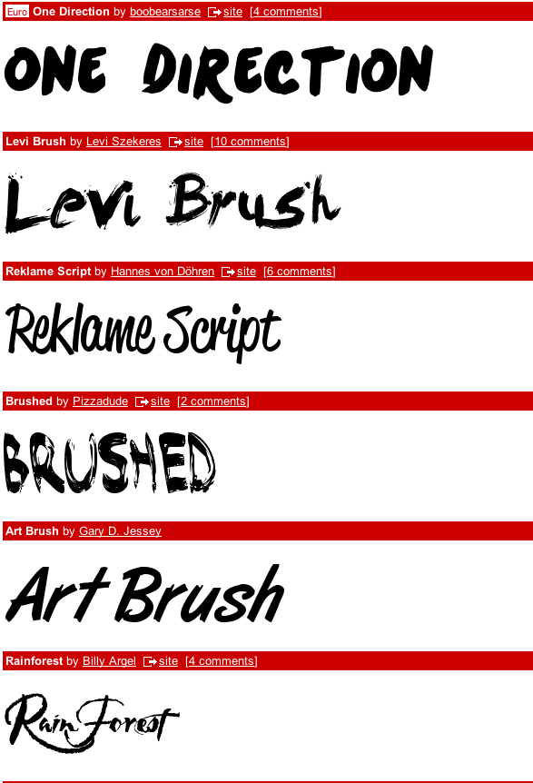 Digital Portfolio Timelog: Font Research: Dafont