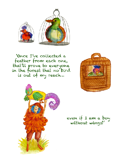 Katie Macon: Single page narrative illustrations