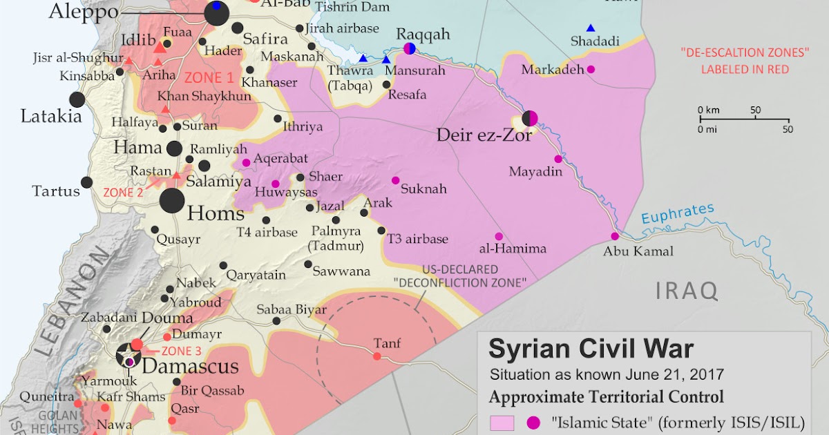 Syrian Civil War Map & Timeline: Kurds Enter "Islamic State" Capital ...