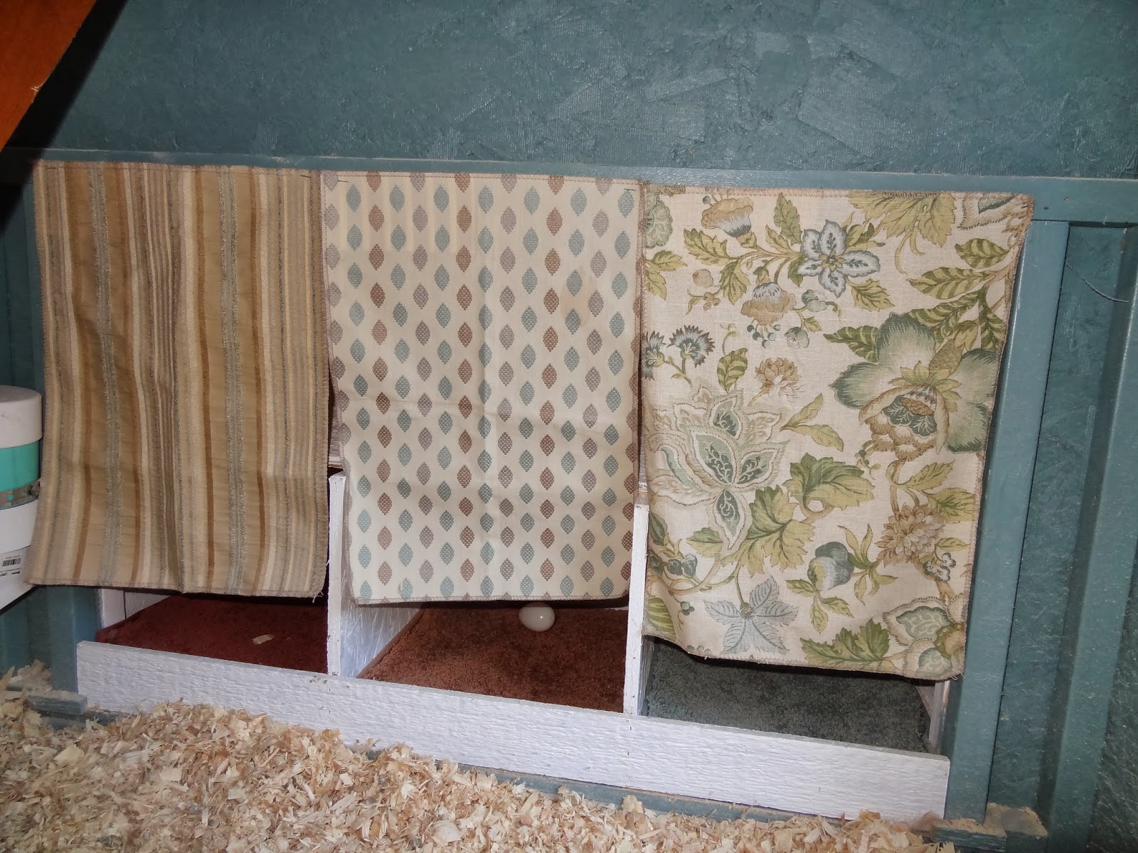 Marci's Garden: Nesting Box curtains
