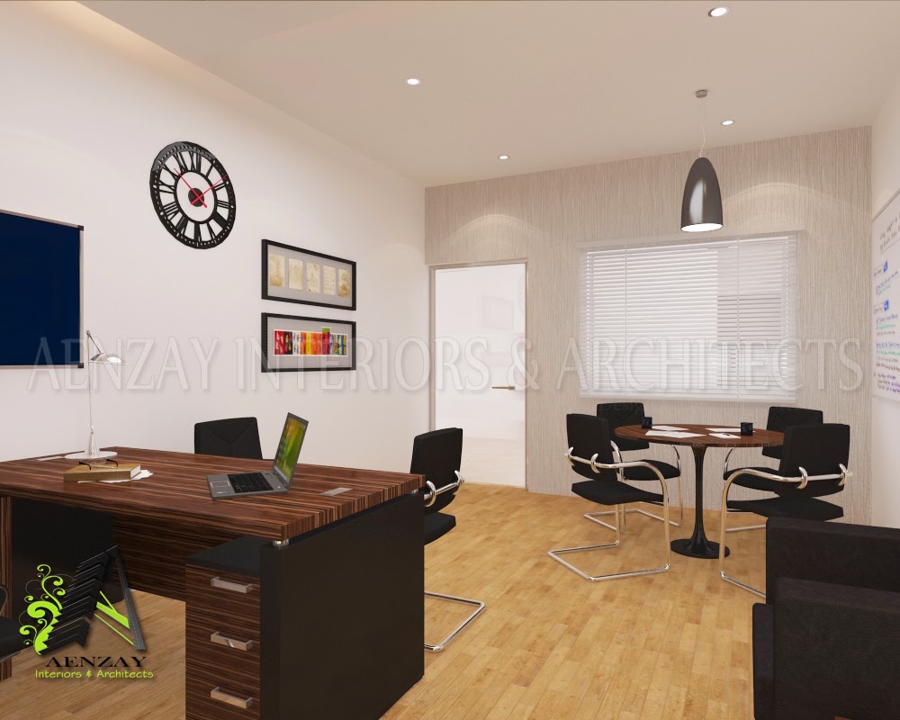 Aenzay Interiors & Architects: CEO room design by Aenzay