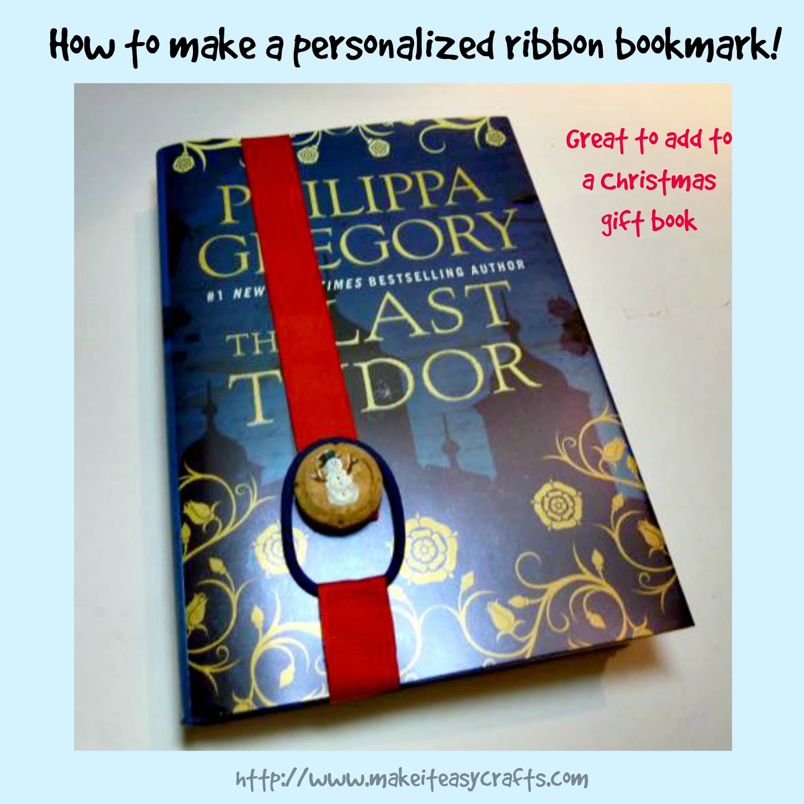 Make it easy crafts: How to gift a book with a personalized ribbon bookmark