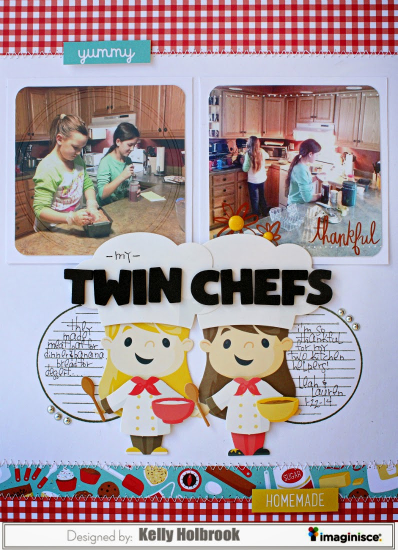 Imaginisce Blog: Twin Chefs using Family Fun collection