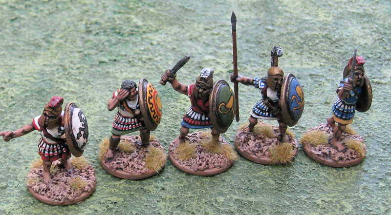 Analogue Hobbies: From TimB: 28mm Greek Hoplites (125 points)