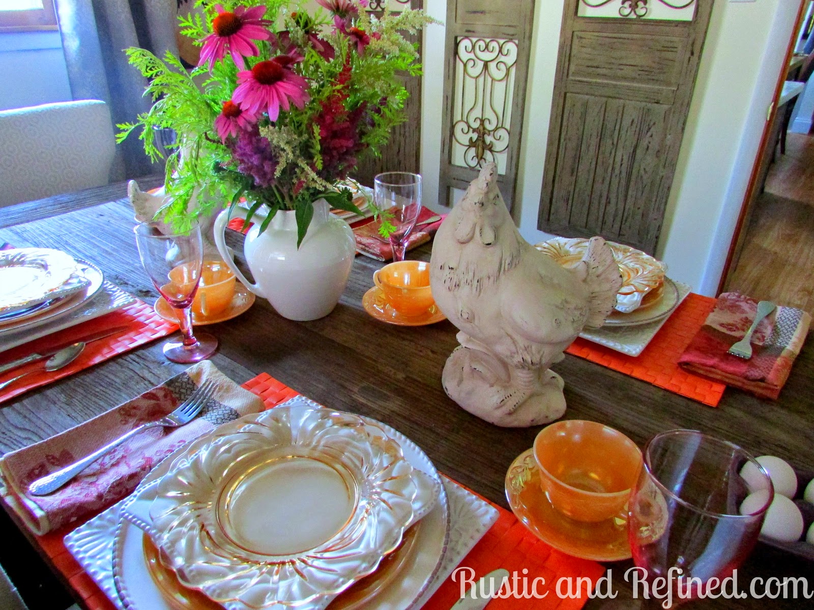 Summer Breakfast Tablescape | Rustic & Refined