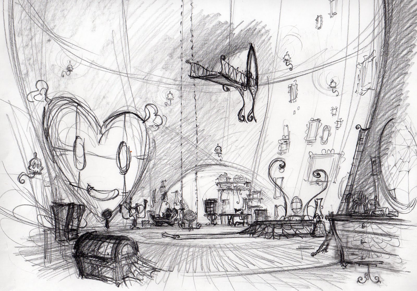 Art of Adrian Thatcher Blog: conceptual sketch "Ruby Gloom"