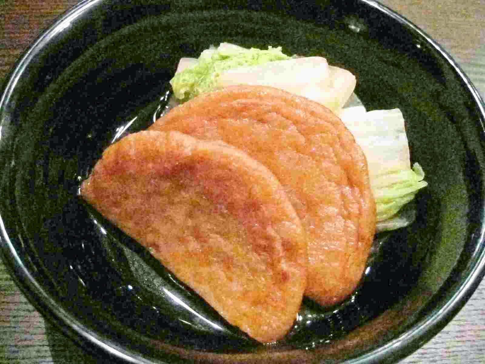 Recipes for Tom: Hakusai to satsumaage no nibitashi / napa cabbage and ...