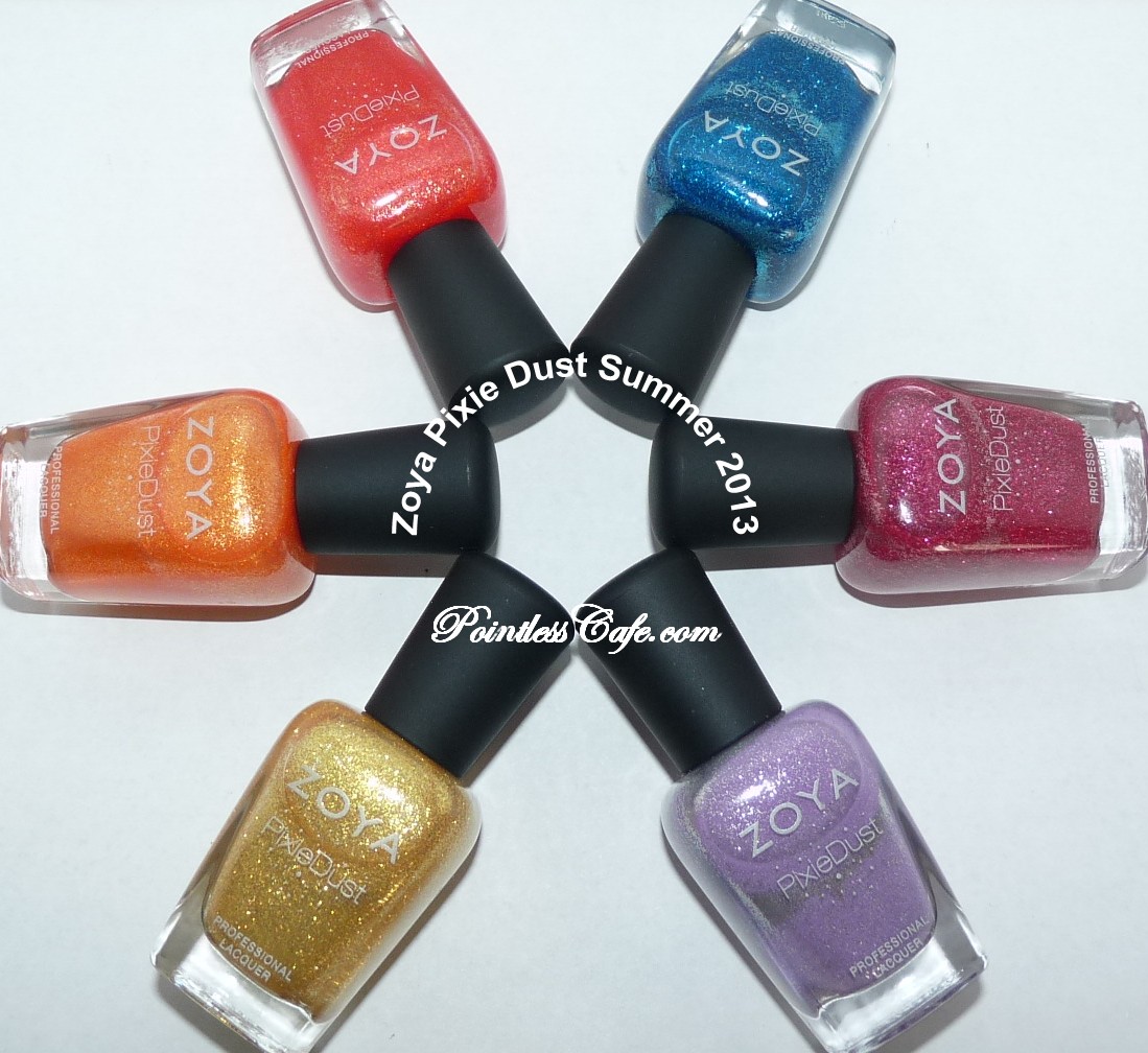 Pointless Cafe: Zoya PixieDust Summer 2013 Collection with Psychedelic ...