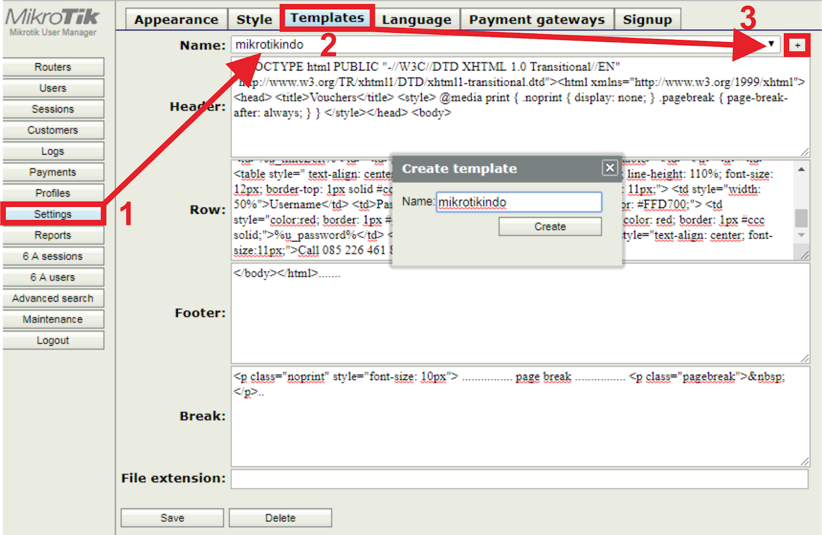Belajar Bersama: Cara Mengganti Template Voucher Hotspot Mikrotik