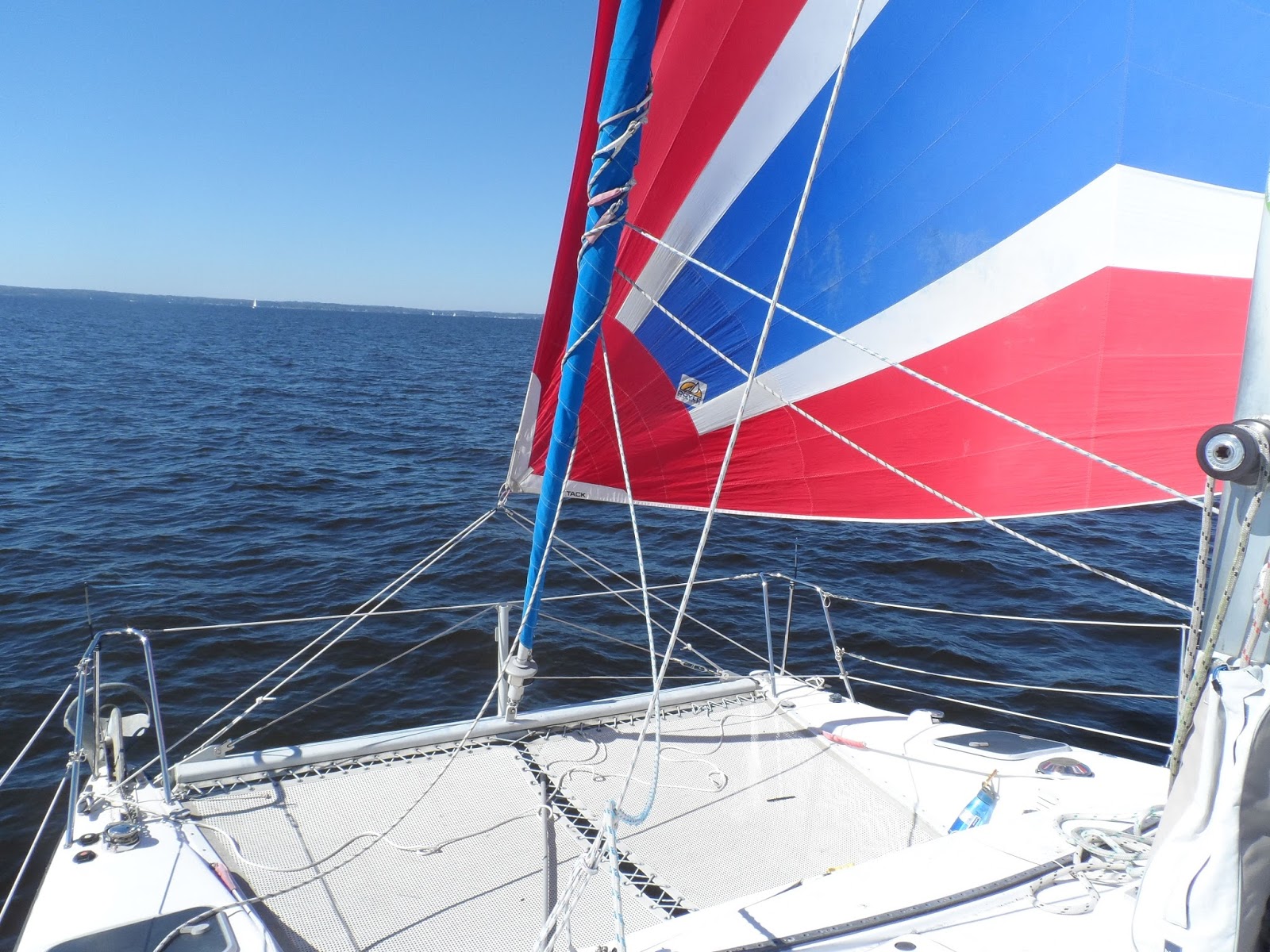 Sail Delmarva: A Bridle for Positioning the Spinaker Tack--Catamaran Stuff