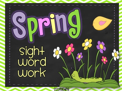 Spring Sight Words - SSSTeaching