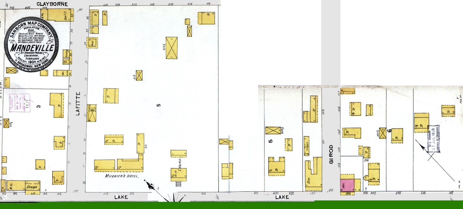 Tammany Family: Mandeville Building Maps 1904
