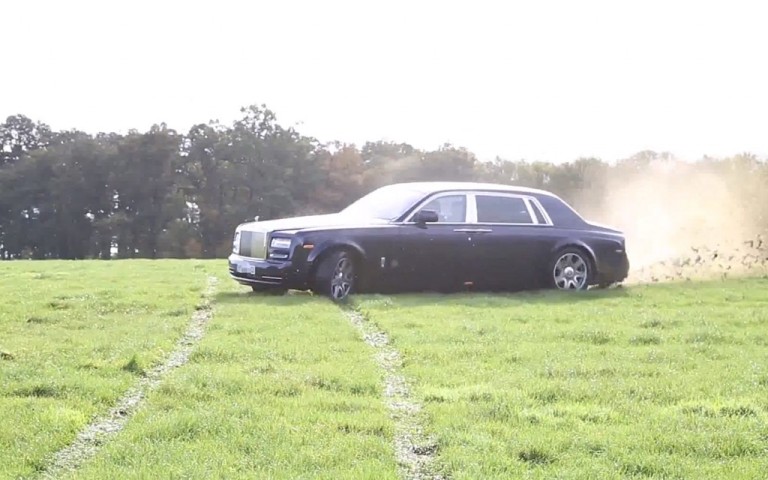 A Rolls Royce Phantom Rally car goes drifting video - Garage Car
