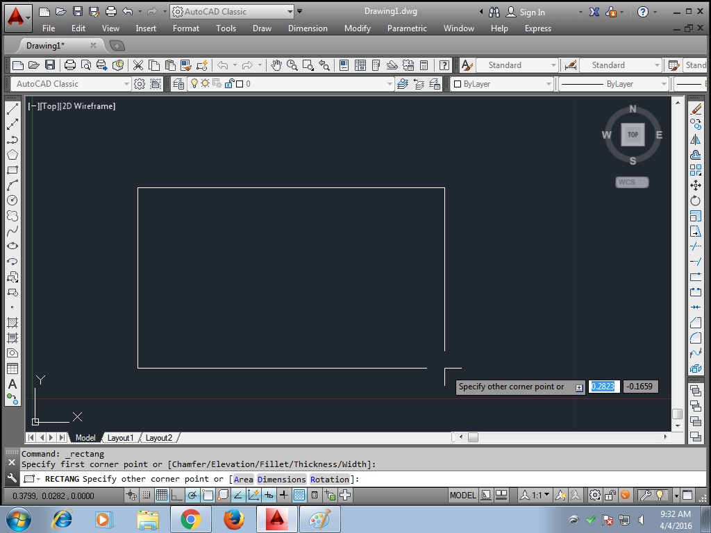 how to draw Rectangle and how to modify it - Mechanical-Master