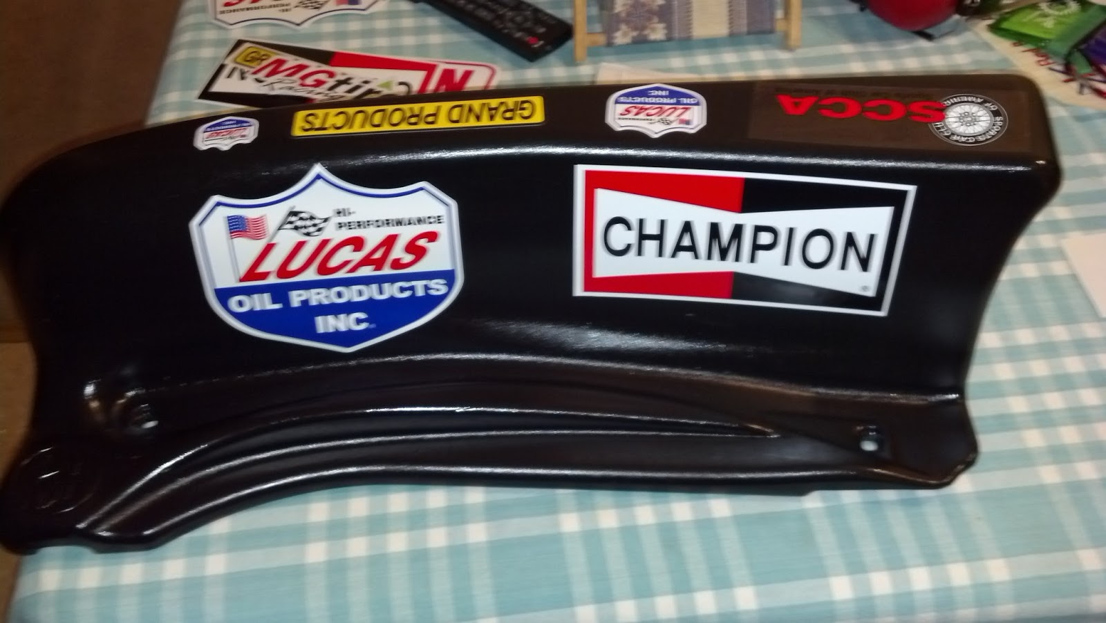 Racing Ron: My side pods are finished.