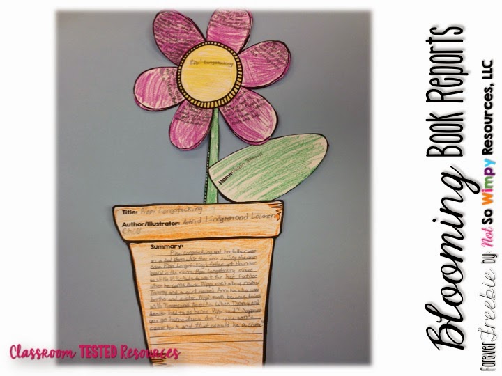 Spring into Literacy with a Blooming Book Report | Classroom Tested ...