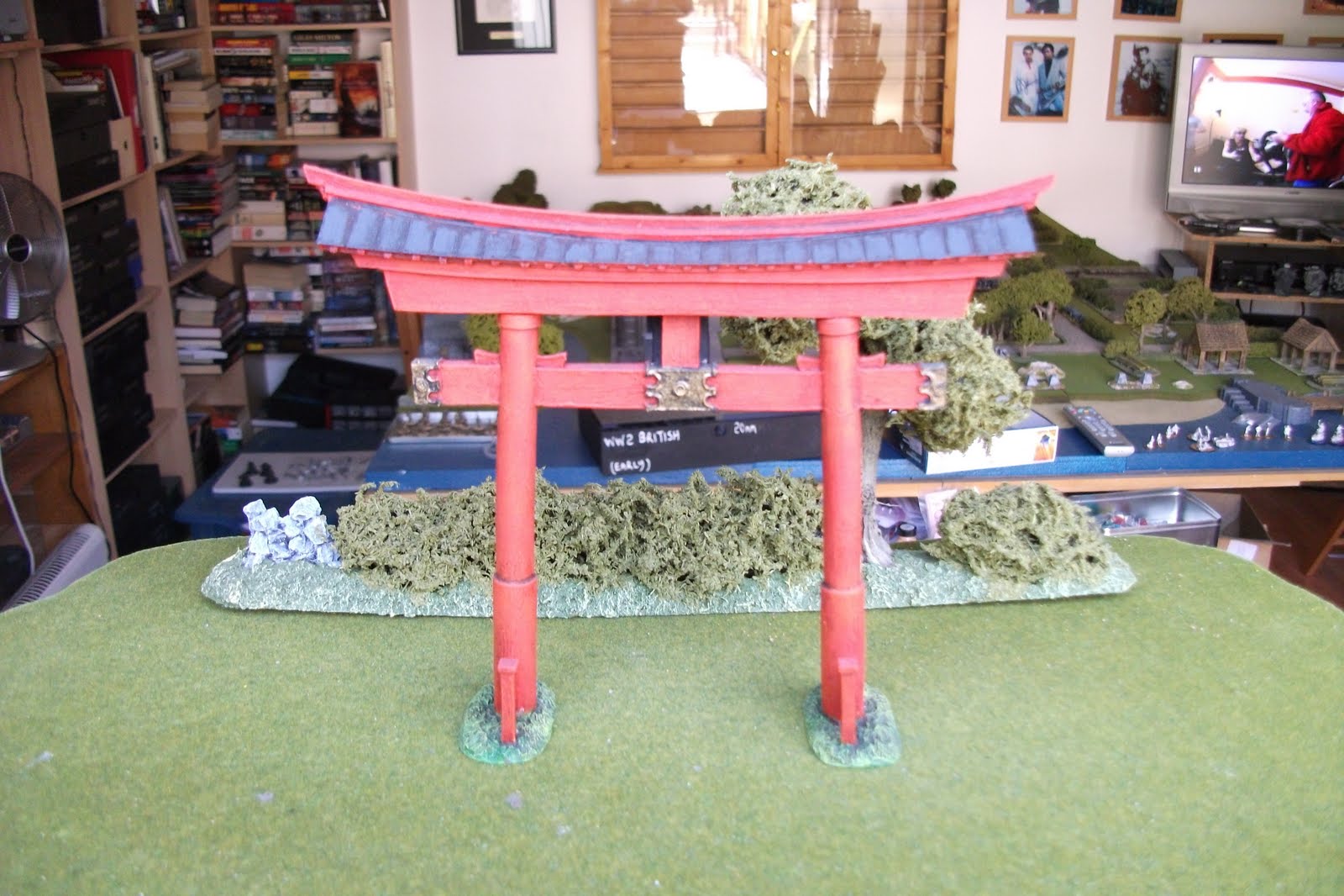 The Angry Lurker: 28mm Samurai Period Painted Japanese Shrine Torii Arch.
