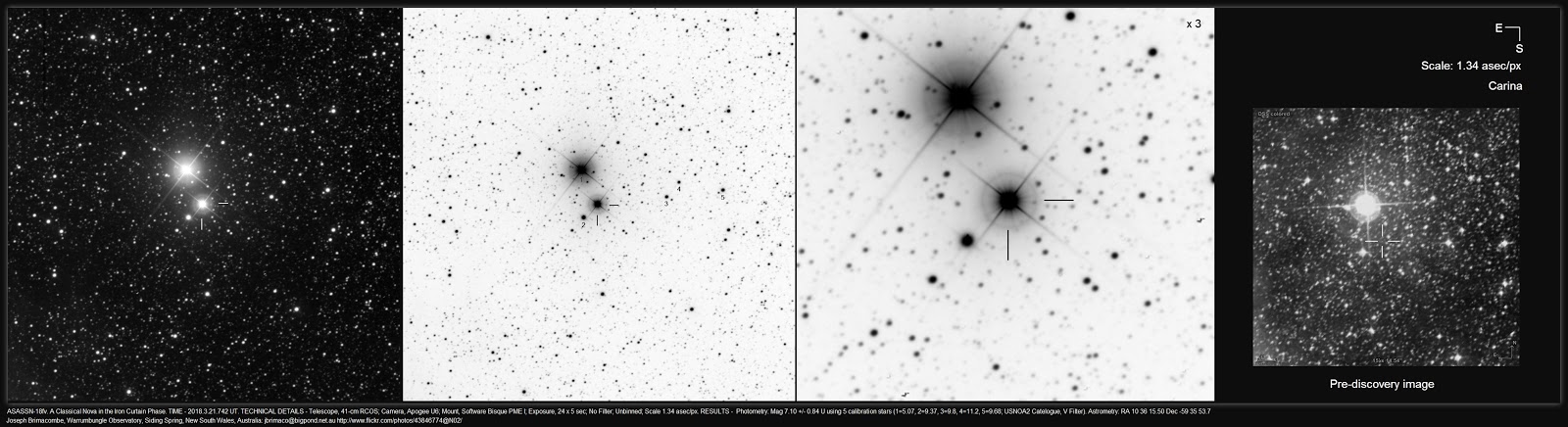 ASASSN-18fv : Un phénomène intriguant près de la nébuleuse de la Carène / A peculiar phenomenon ...