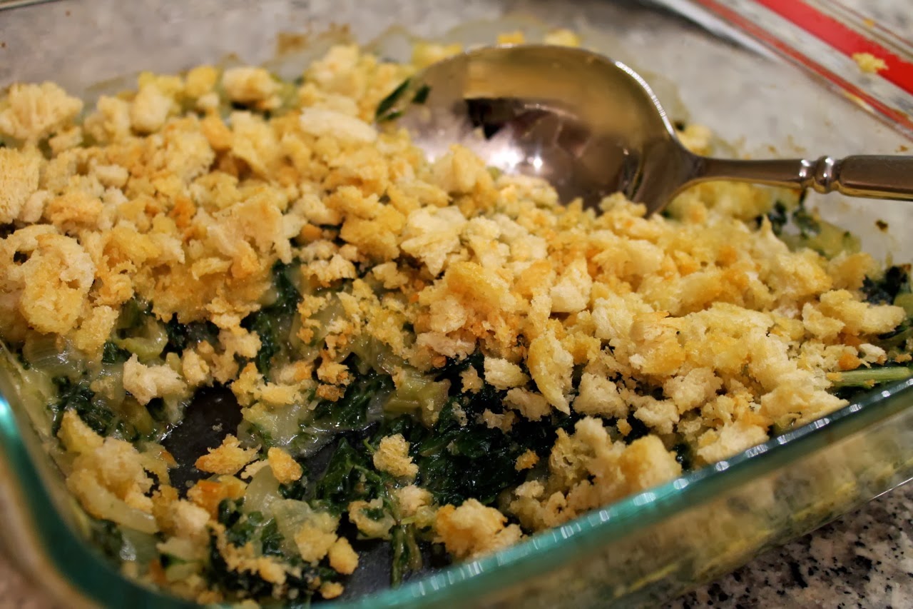 Cook In / Dine Out: Thanksgiving Greens Gratins