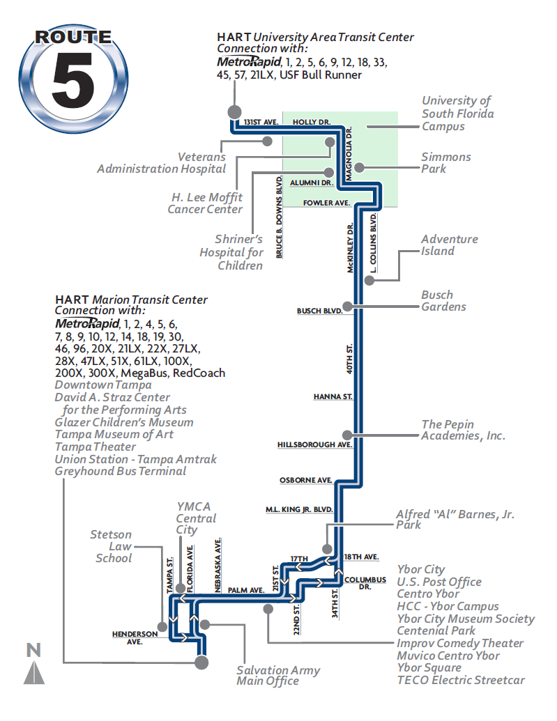 In Transit - The Official HART Transit Blog: Route of the Week: Route 5