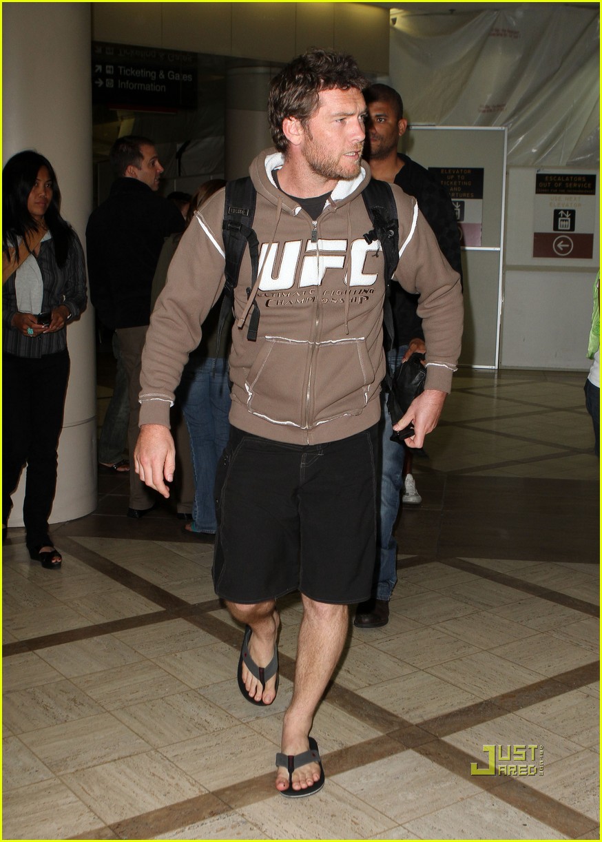 Straight Jock Feet: Sam Worthington feet...