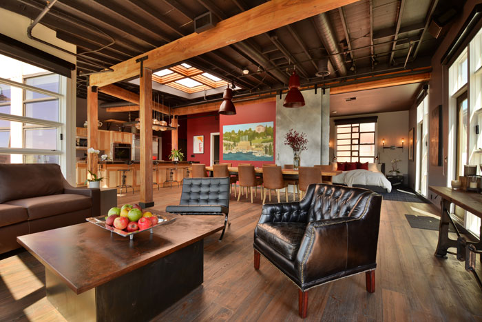 ESTILO RUSTICO: Loft Rustico Frente a la Playa