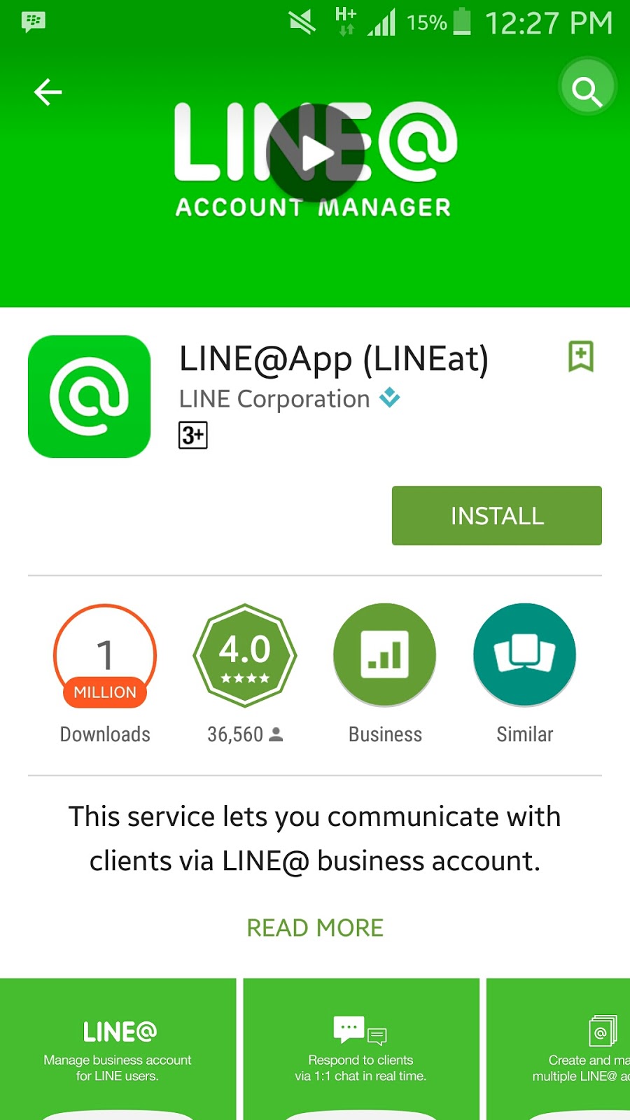 Install 2 Line Application | Kuliner Enak