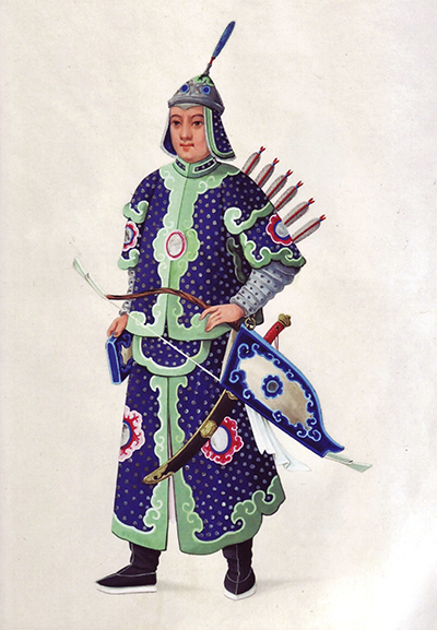 19th Century Chinese Export Paintings of Manchu Bannermen