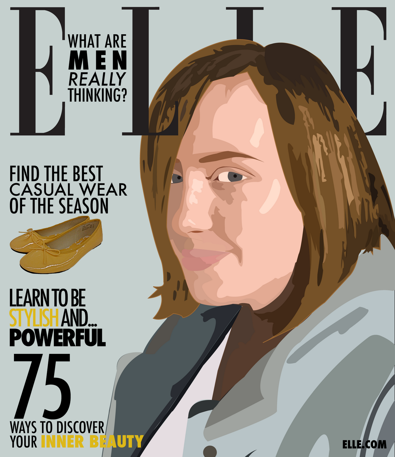 Creative Design: Illustration + Magazine cover layout