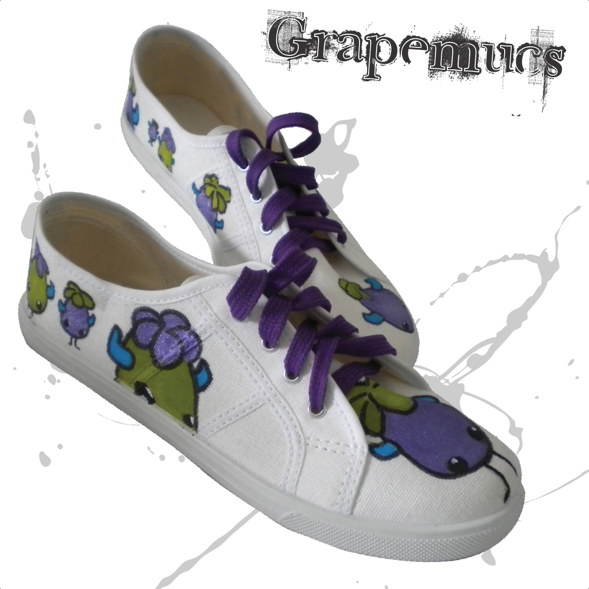 Diseño y Arte: TENIS PINTADOS A MANO