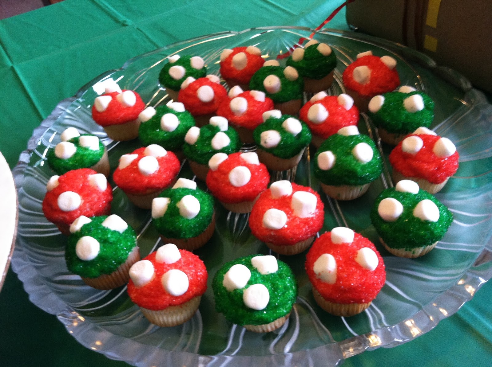 C & G Cakes: Mario Cake & Mushroom Cupcakes