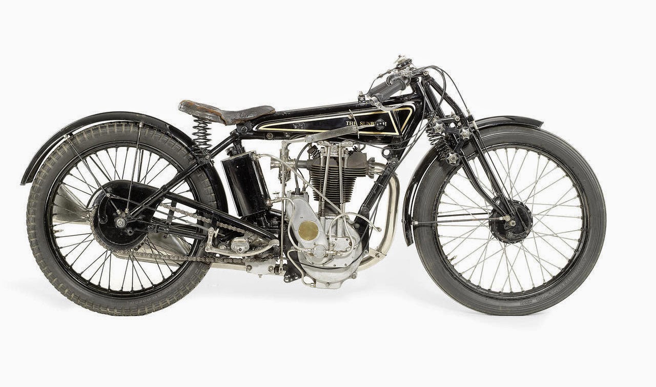 Oil stain garage: Pre War Motorcycles