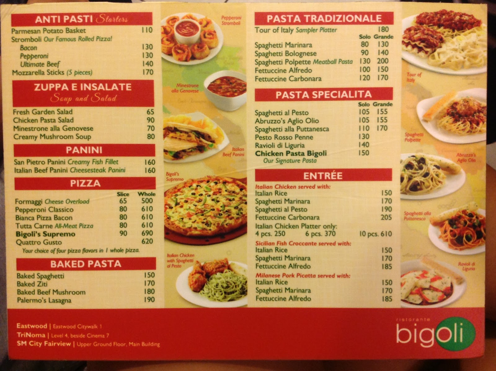 The Victorian Theorem: Go Italian! ~ Ristorante Bigoli