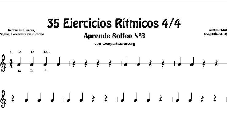 piso Ridículo zoo compases de 4 tiempos ejemplos adjetivo caligrafía ...