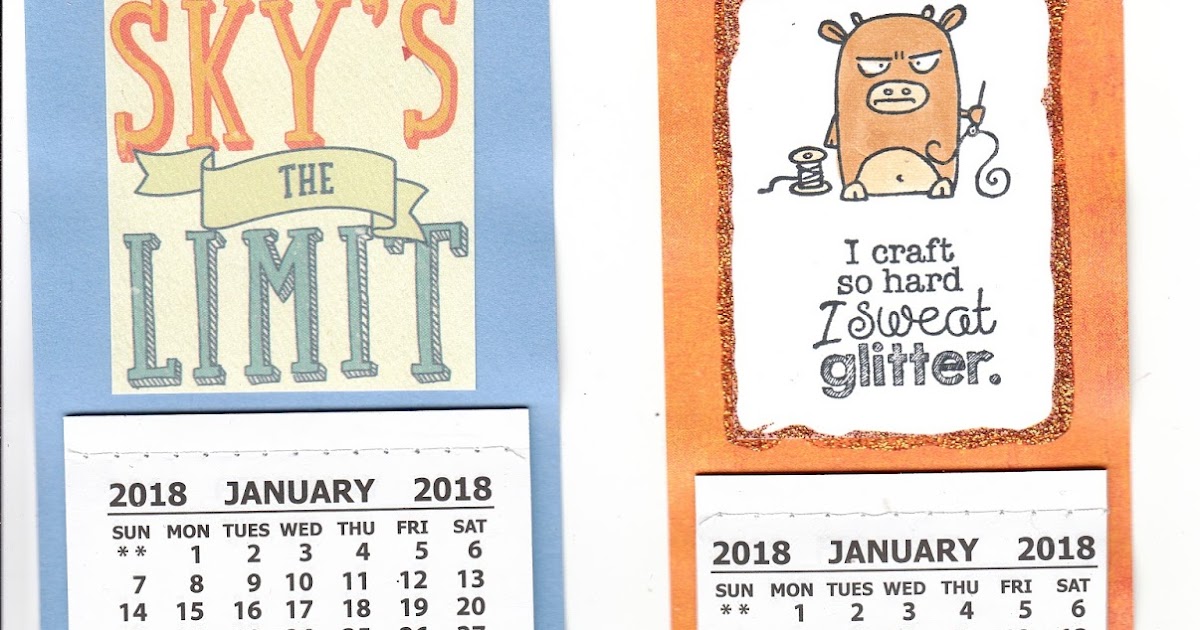 Holley's Blog: Cute mini calendars