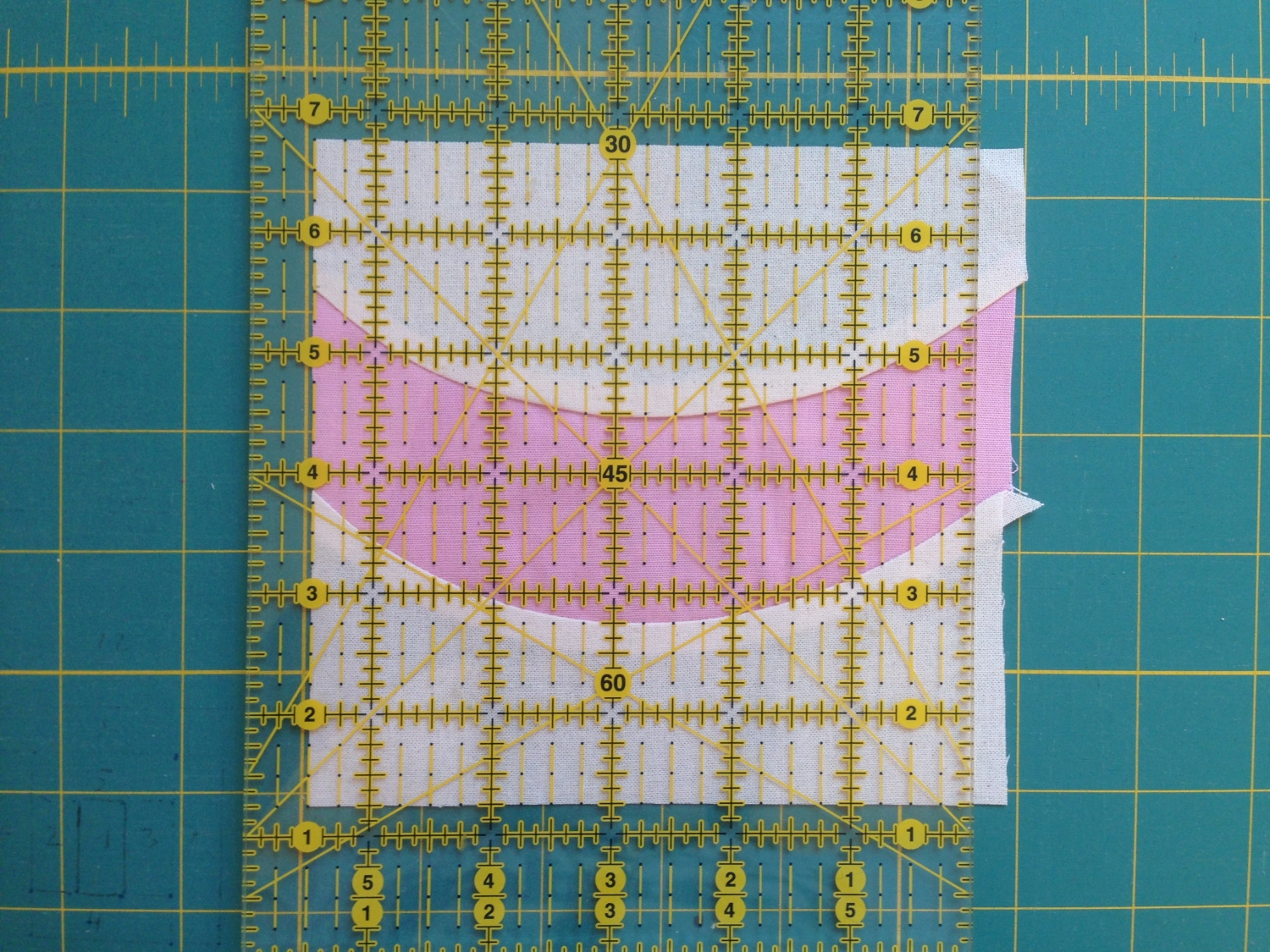 einfach bunt...: Einfacher Block mit dem Mini Quick Curve Ruler- Anleitung