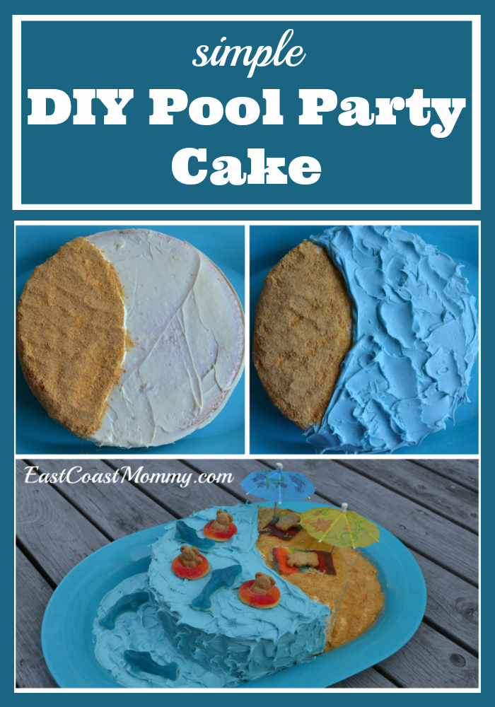 East Coast Mommy: DIY Pool Party Cake Tutorial