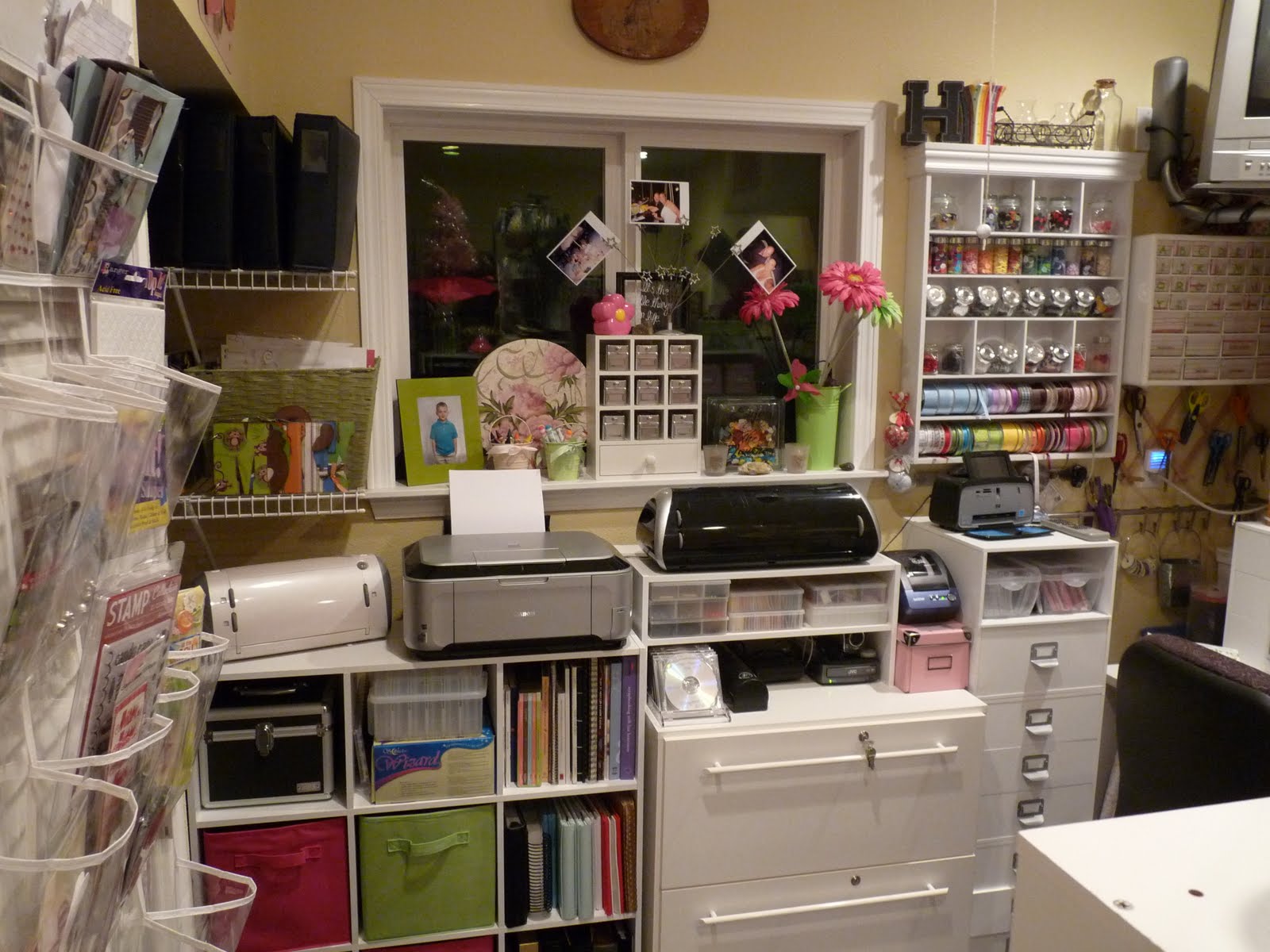Spinning MY Webb....One Day at a Time: 2011 Updated Scrapbook Room